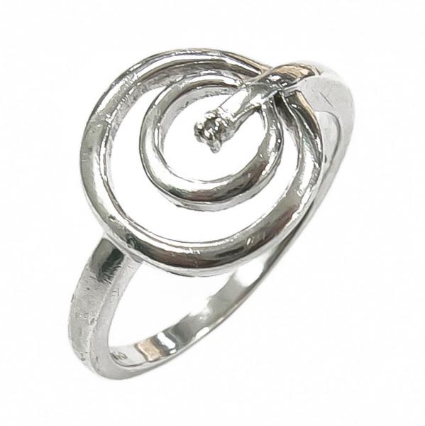 Rod.hopea sormus timantilla 0,005ct koko 18 - Kultatukku.fi