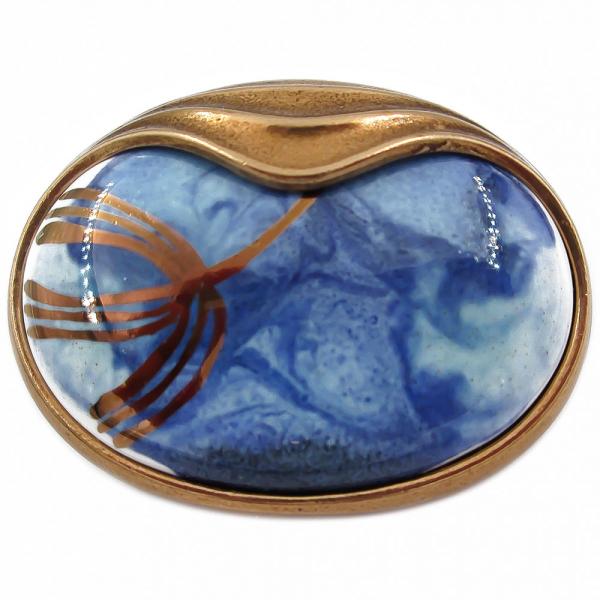 Kalevala koru Aalto keramiikka rintaneula pronssi - MYYTY - Kultatukku.fi