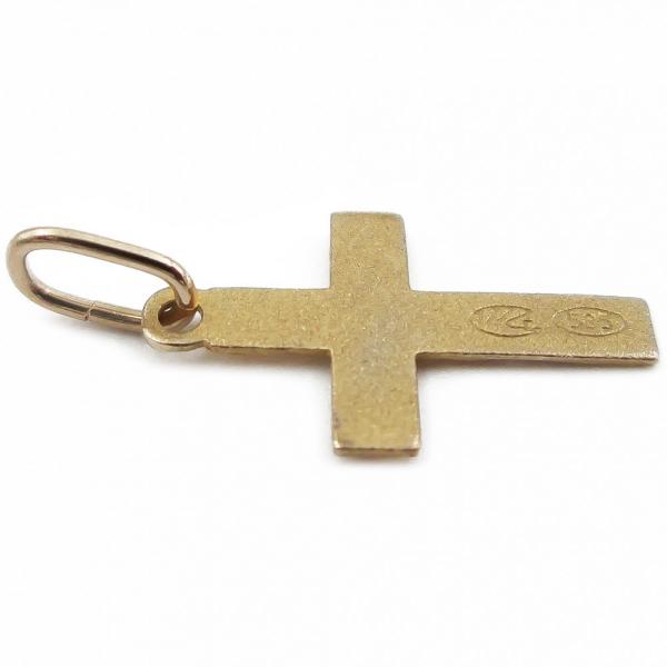 Kultainen Saurum ristiriipus timanttileikkauksella 8x13mm - Kultatukku.fi