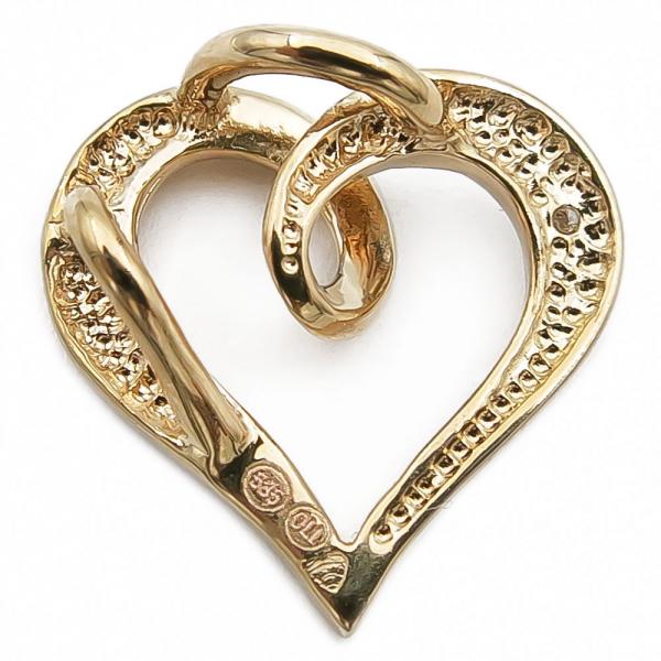 Kultainen timantti riipus, sydän - MYYTY - Kultatukku.fi